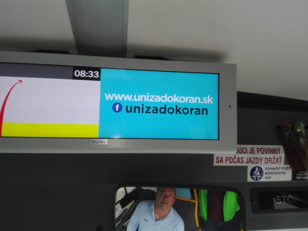 LCD monitory – Autobus | MOBILBOARD - Tvoríme svet pohyblivej reklamy